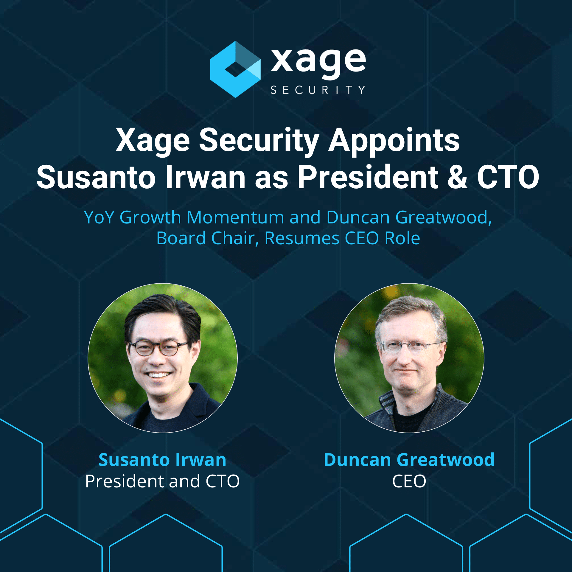 Xage Security Appoints Susanto Irwan as President and Chief Technology Officer